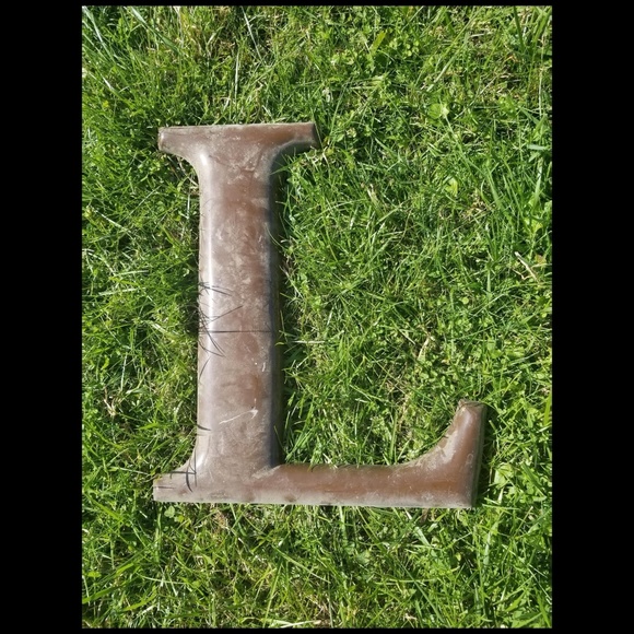 Wall Decor | Huge Letter L Statement Focal Point Man Cave Office ...